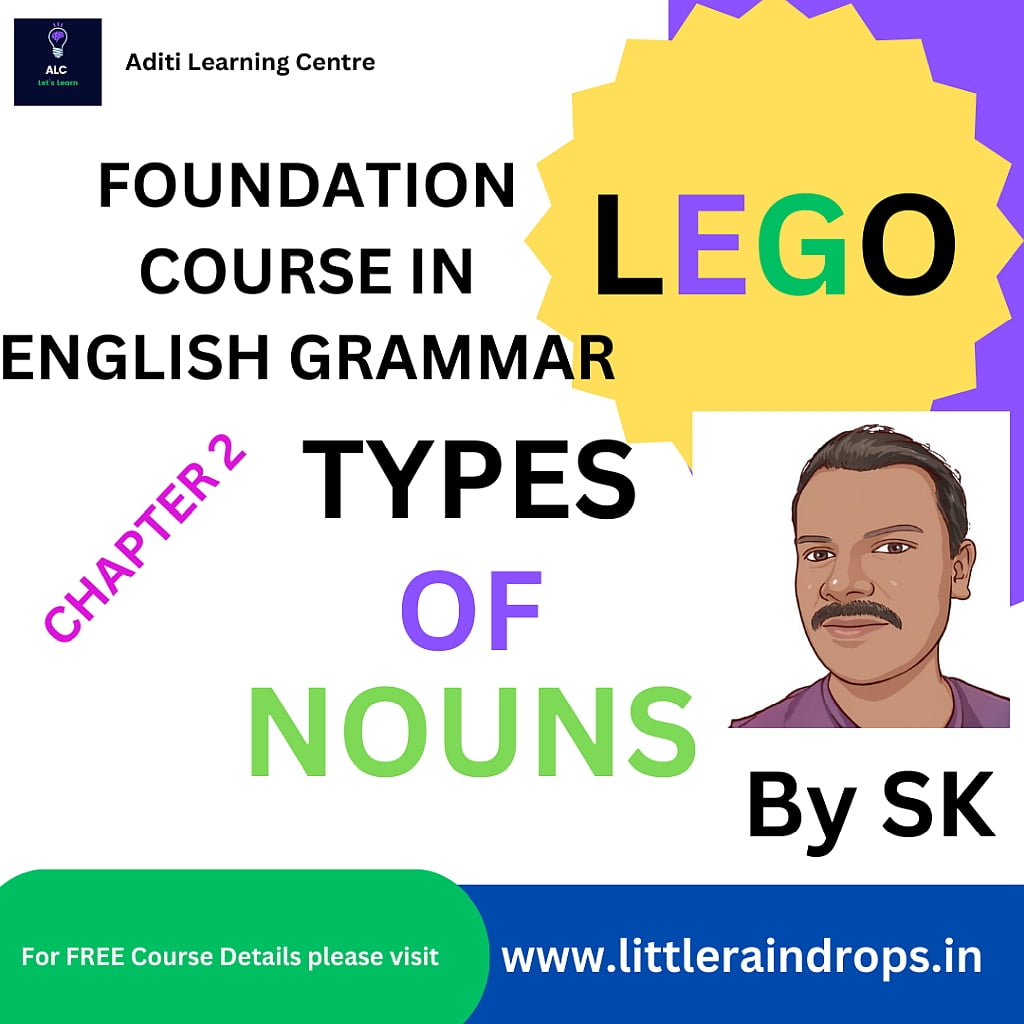 TYPES OF NOUNS IN ENGLISH GRAMMAR - Little Rain Drops